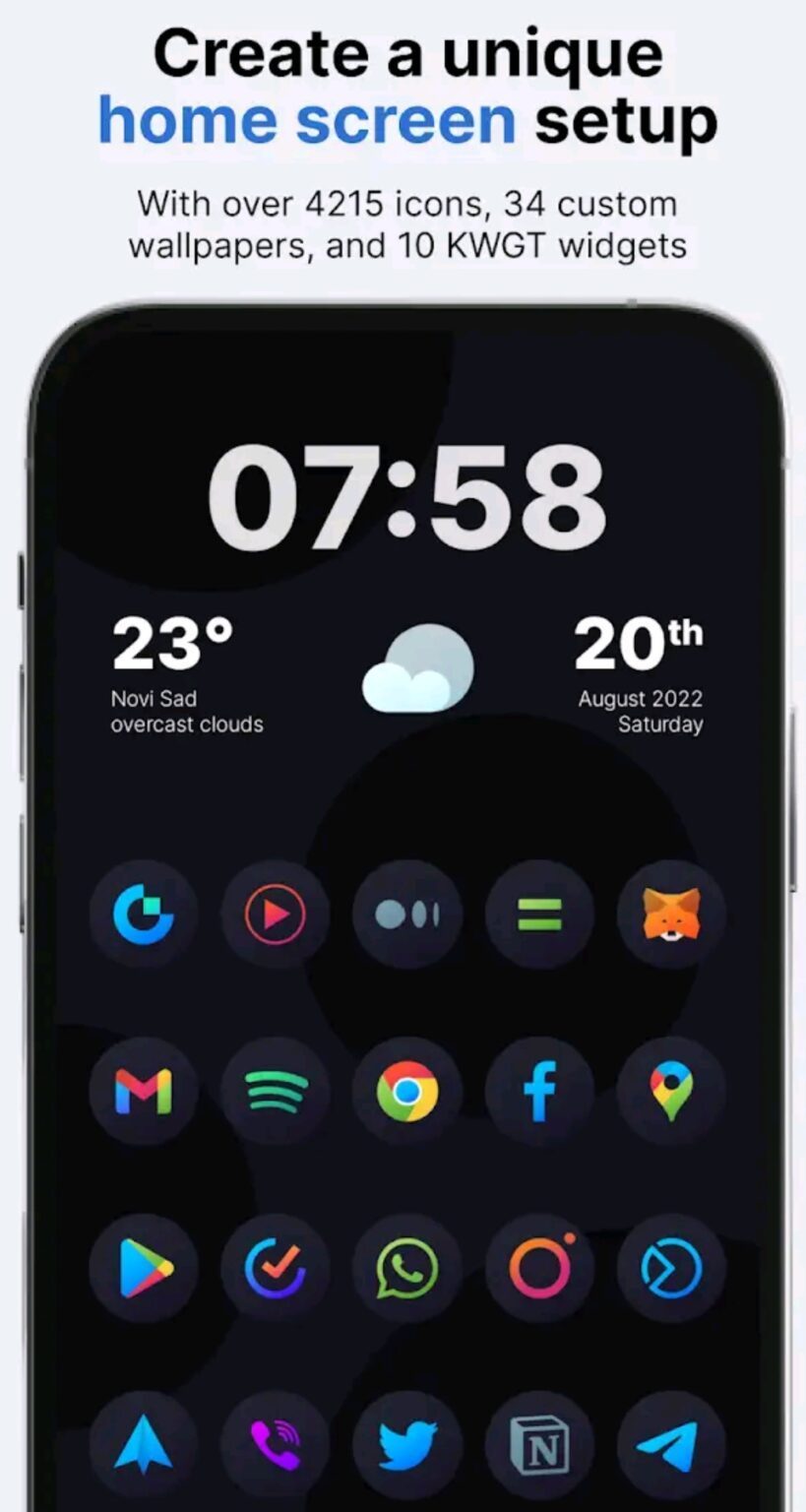Hera Dark Circle Icon Pack APK v6.6.4 Download (Patched/Free)